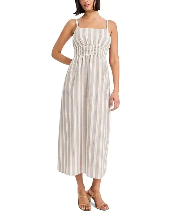 THE GOOD JOURNEY Square Neck Midi Dress