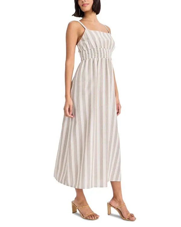 THE GOOD JOURNEY Square Neck Midi Dress