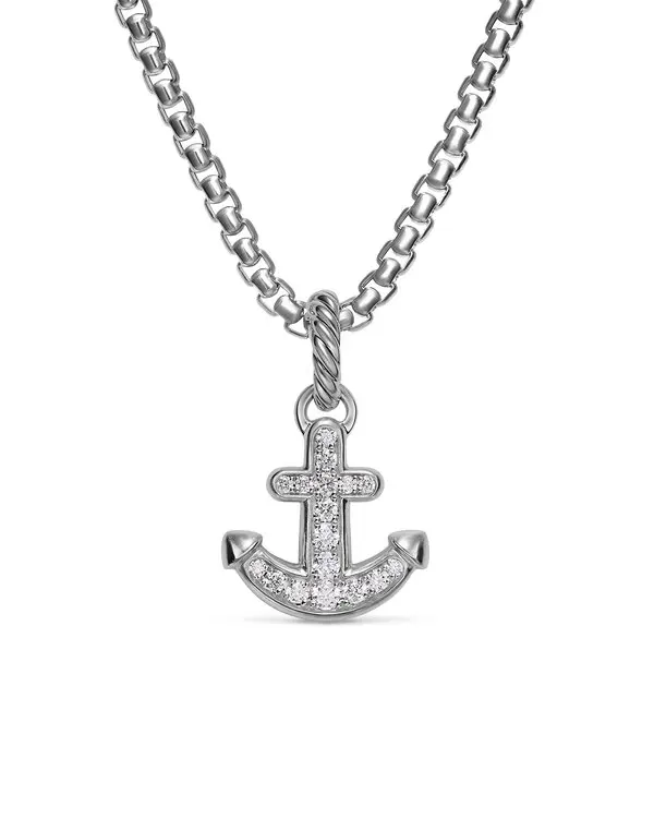 David Yurman Anchor Amulet With Diamonds
