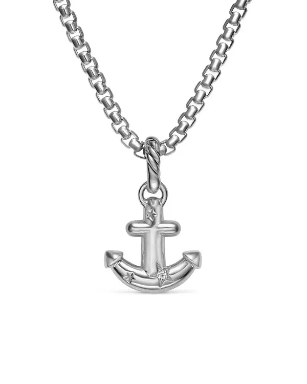 David Yurman Anchor Amulet With Diamonds