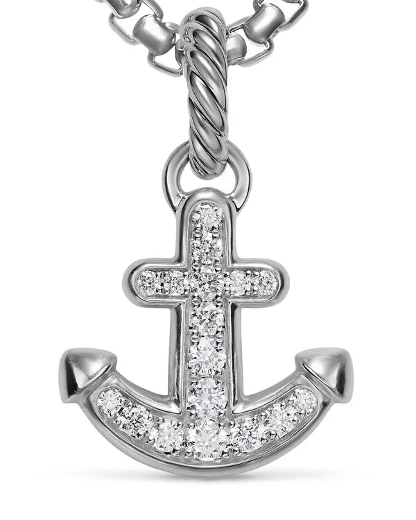 David Yurman Anchor Amulet With Diamonds