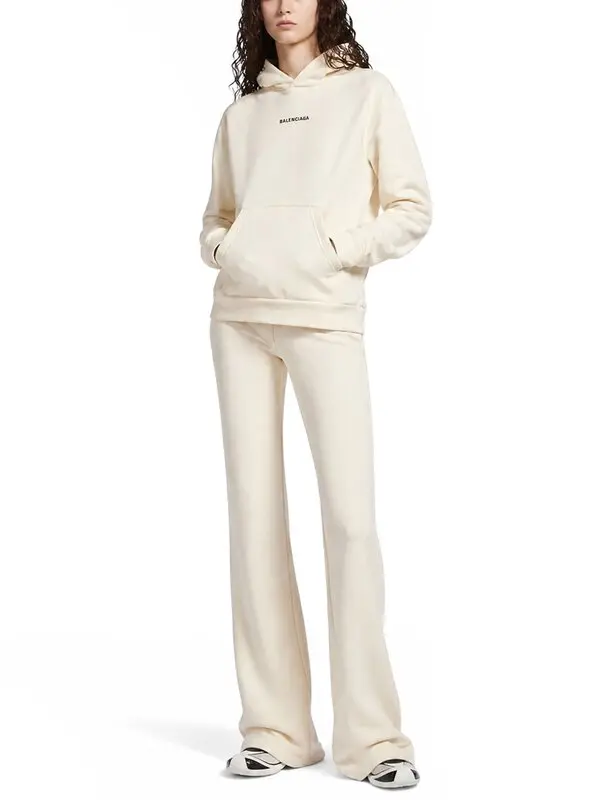 Balenciaga Logo Hoodie - Ivory