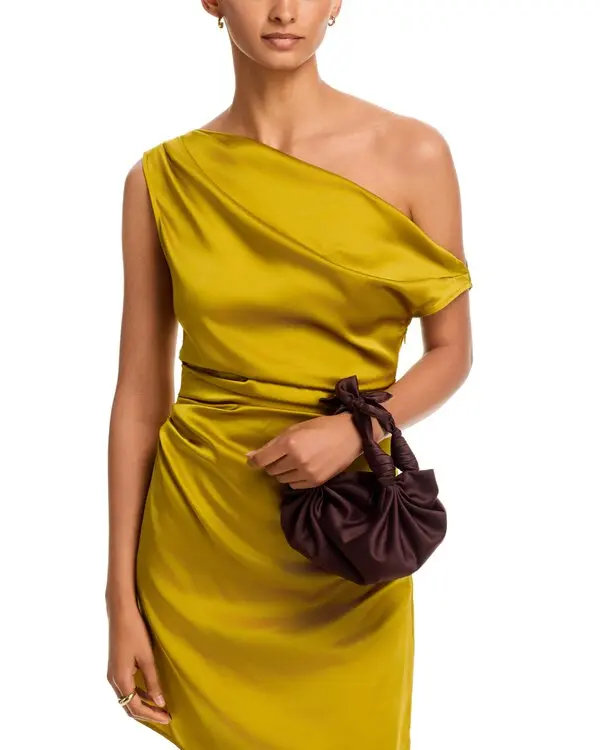 NLA COLLECTION Satin Wristlet - Brown