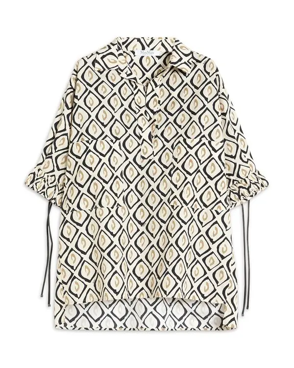 Max Mara Printed Poplin Shirt