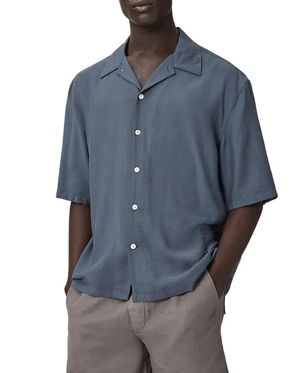 ALLSAINTS Purley Oversized Fit Shirt - Canis Grey