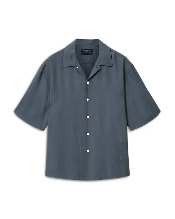 ALLSAINTS Purley Oversized Fit Shirt - Canis Grey