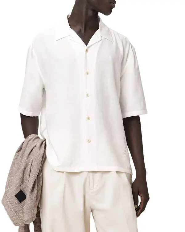 ALLSAINTS Purley Oversized Fit Shirt - Tern White