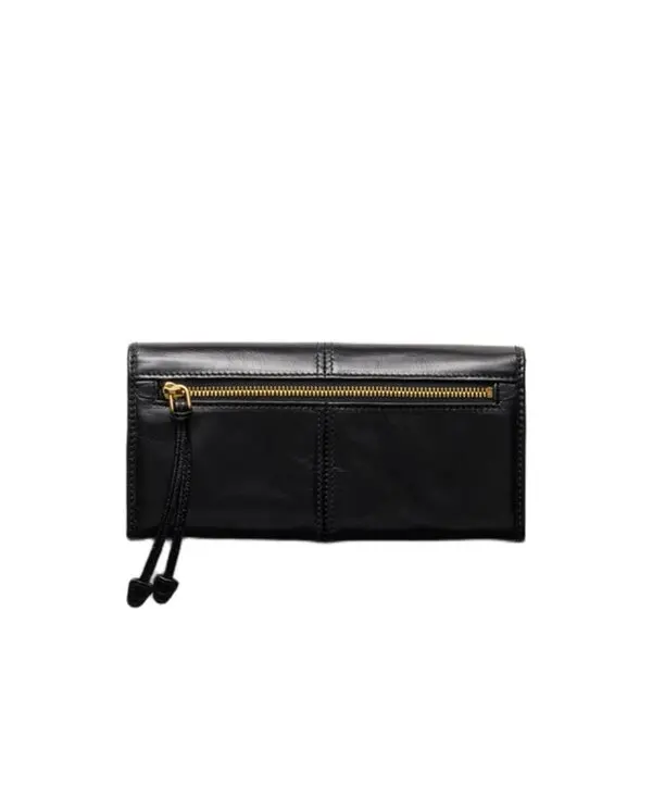 Prada Large Leather Wallet - Black