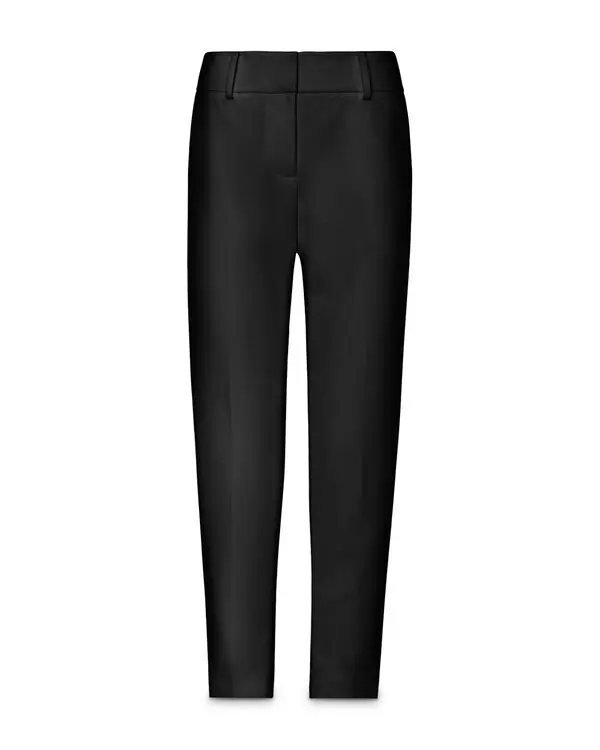 MILLY Nicola Cady Cropped Pants - Black