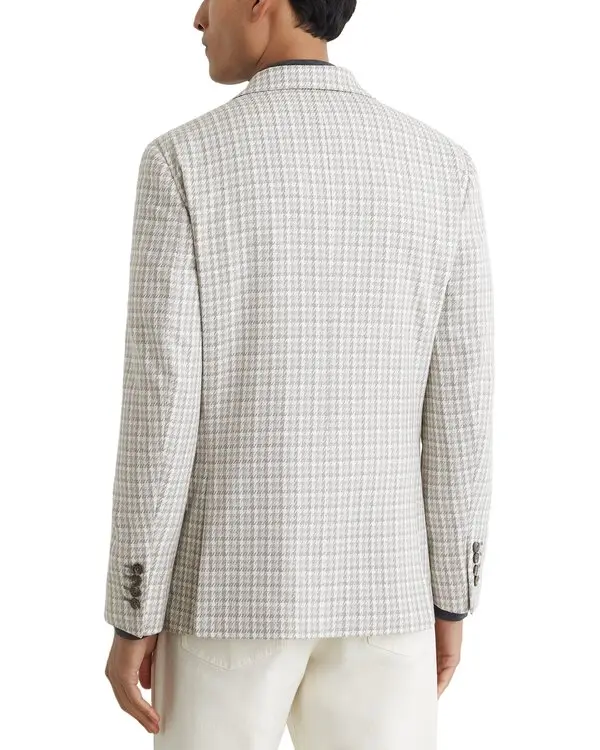 REISS Canty Tailored Fit Houndstooth Blazer