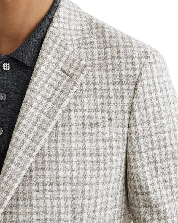 REISS Canty Tailored Fit Houndstooth Blazer