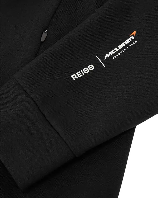 REISS Regular Fit Half Zip Logo Sweatshirt
