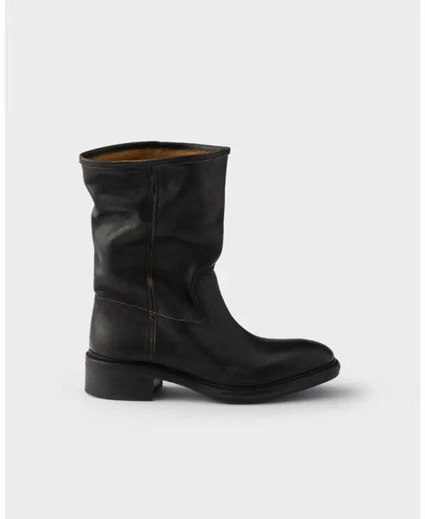 Prada Leather Boots - Black