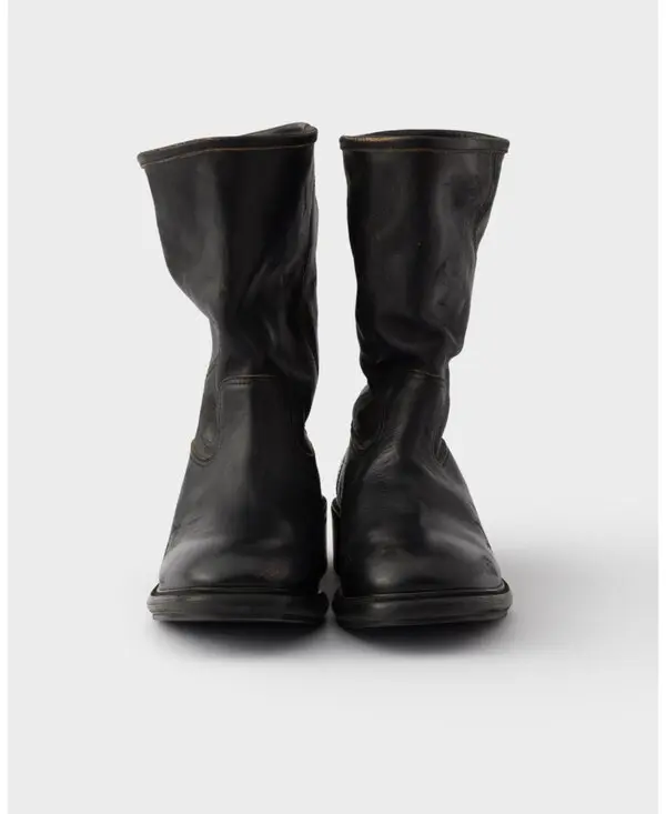 Prada Leather Boots - Black