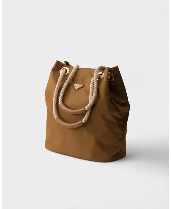Prada Large Re-nylon Bucket Bag - Brown