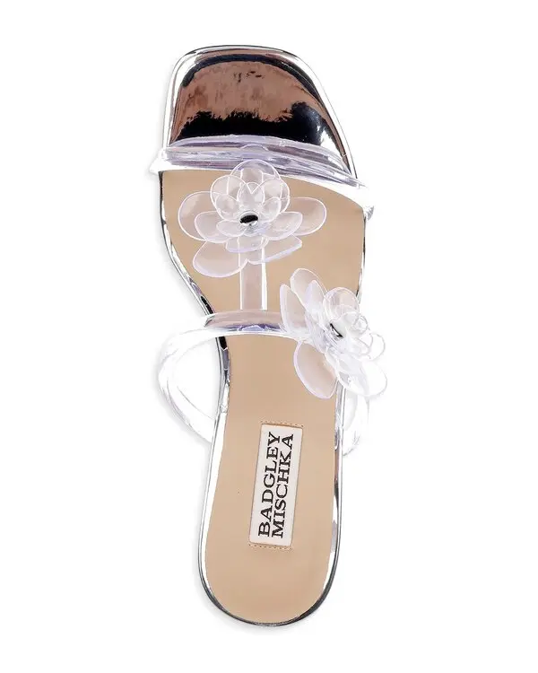 Badgley Mischka Xyra Sandals - Clear/silver