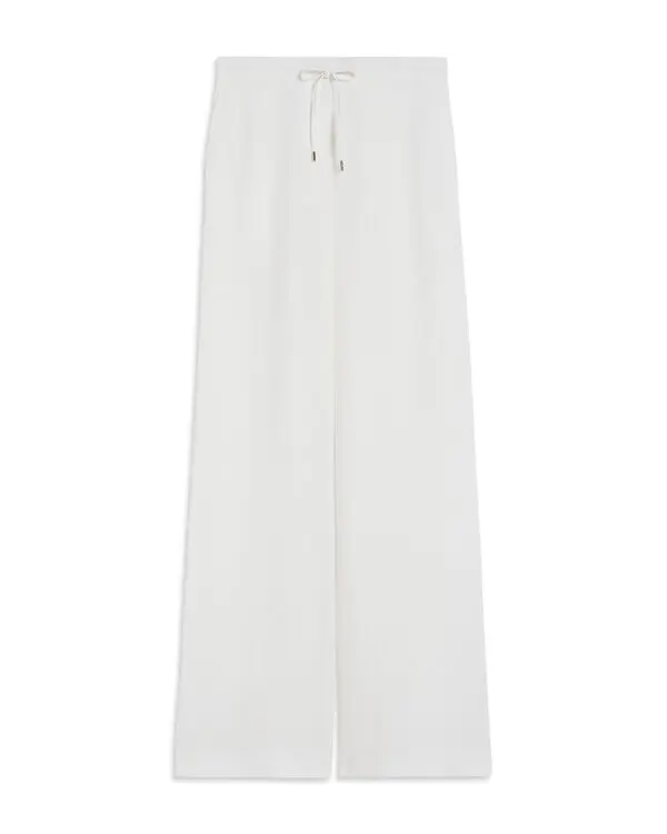 Max Mara Linen Drawstring Wide-leg Pants