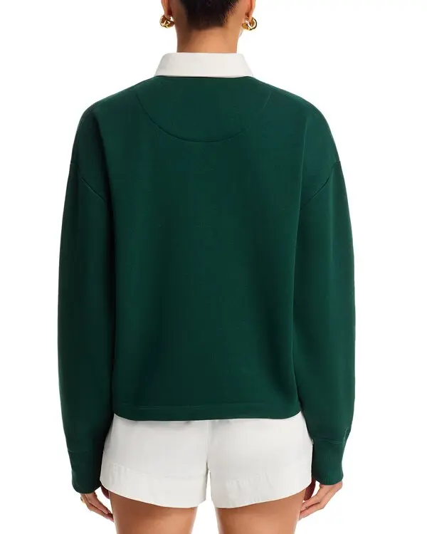 Rag & Bone Vintage Terry Mixed Media Polo Shirt