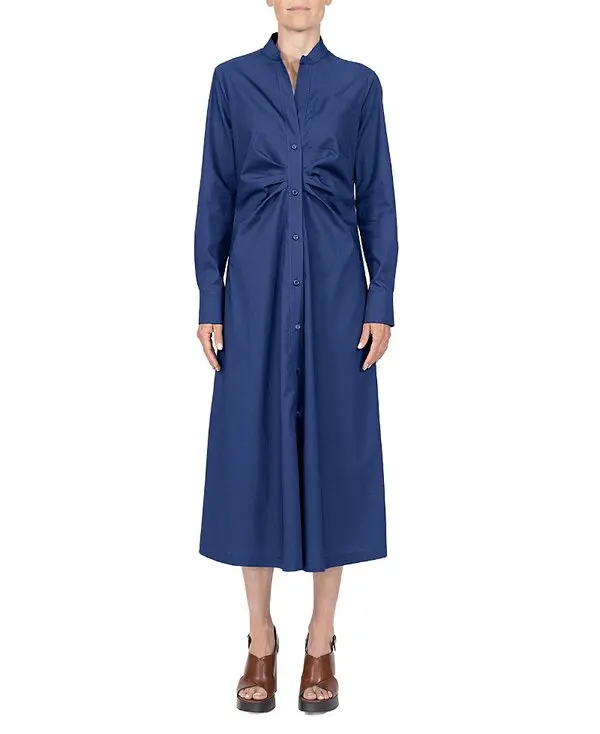 CALLAS MILANO Genny Long Sleeve Shirt Dress - Ocean