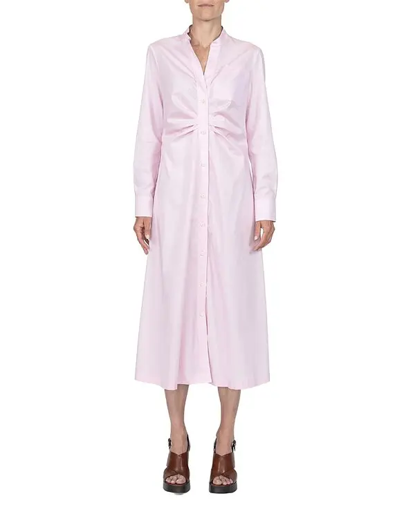 CALLAS MILANO Genny Long Sleeve Shirt Dress - Pink