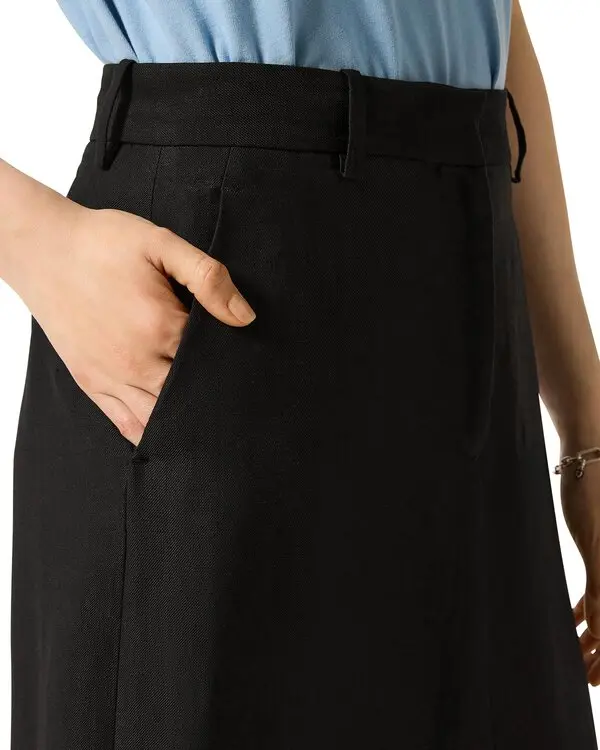 ARGENT Tailored Midi Skirt