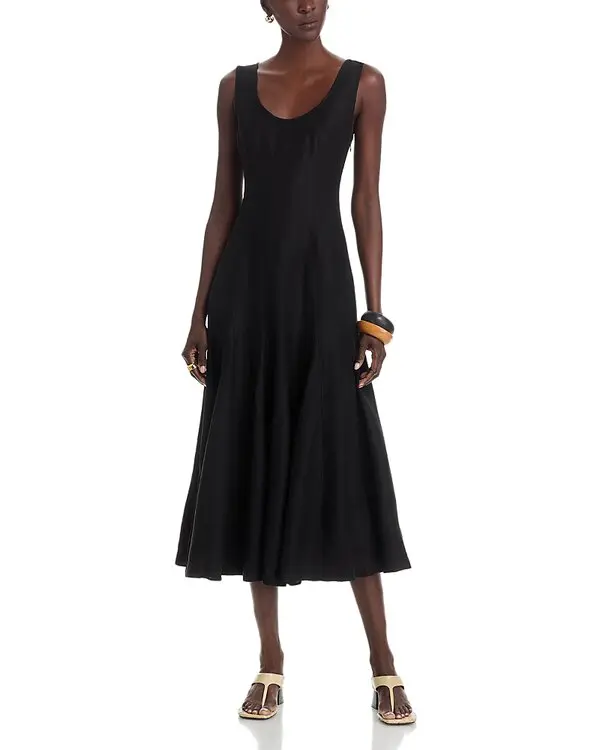 ARGENT Godet Midi Dress