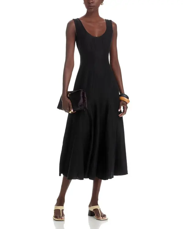 ARGENT Godet Midi Dress