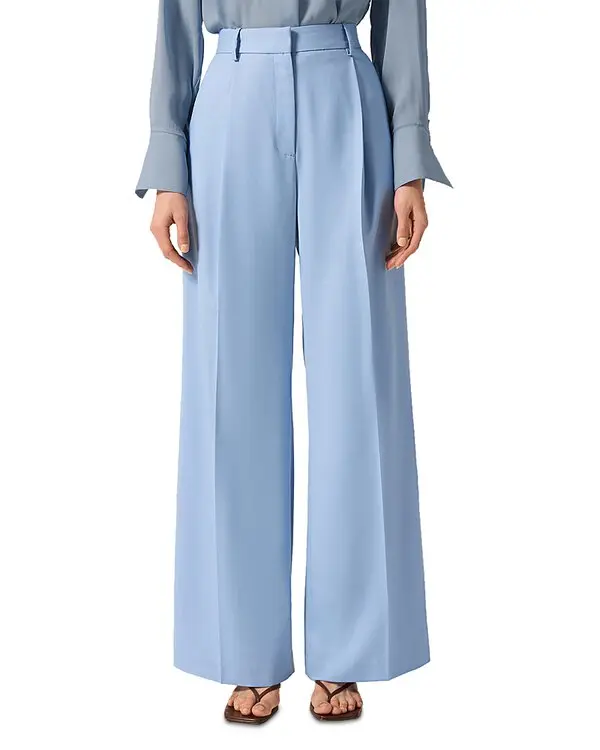 ARGENT Single Pleat Trousers - Maya Blue