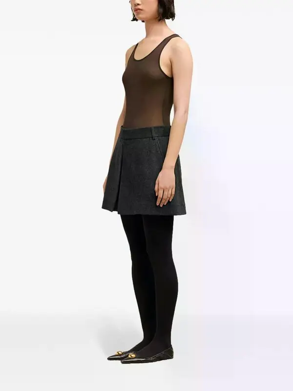 AMI Paris Panelled Mini Skirt