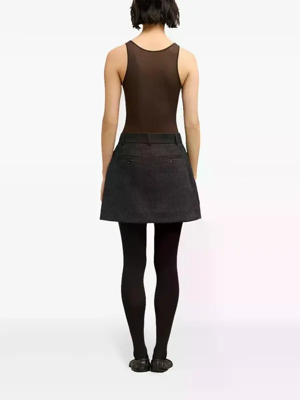 AMI Paris Panelled Mini Skirt