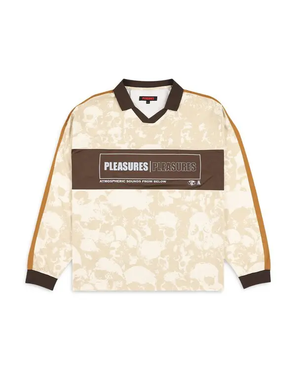 PLEASURES Graphic Skull Polo Jersey
