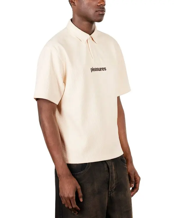 PLEASURES Cable Logo Polo Shirt