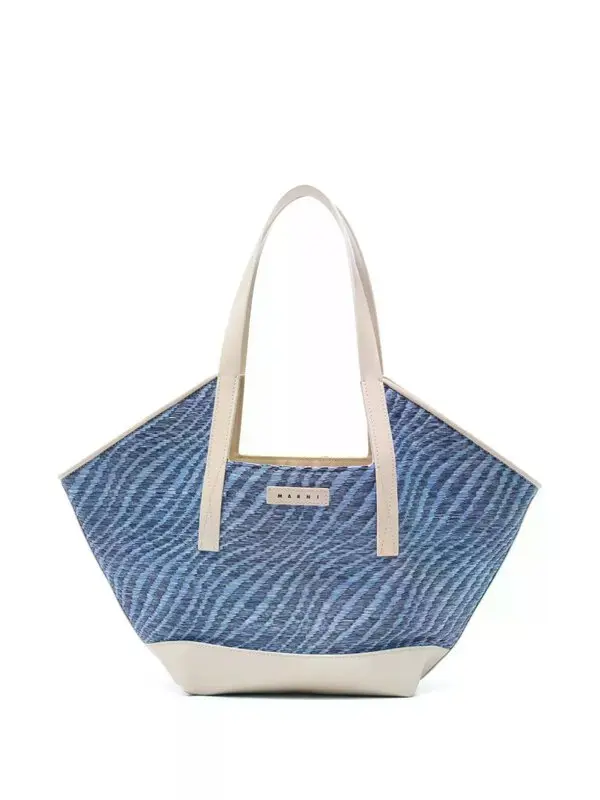 Marni Woven Shoulder Bag - Blue