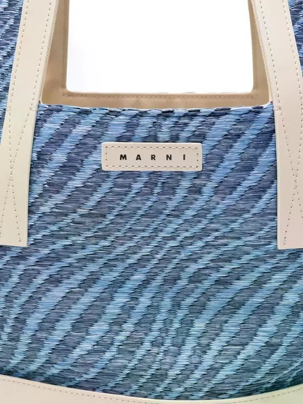 Marni Woven Shoulder Bag - Blue