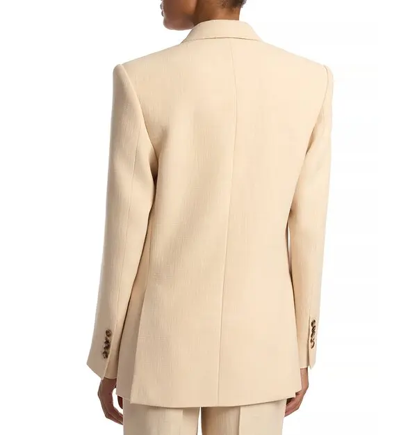 Wardrobe.NYC Wool Double Breasted Blazer - Cream