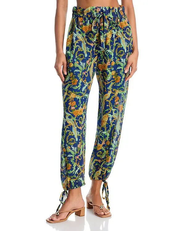 CONIGLIO PALM BEACH Royal Birds Beach Pants - Royal Birds Navy