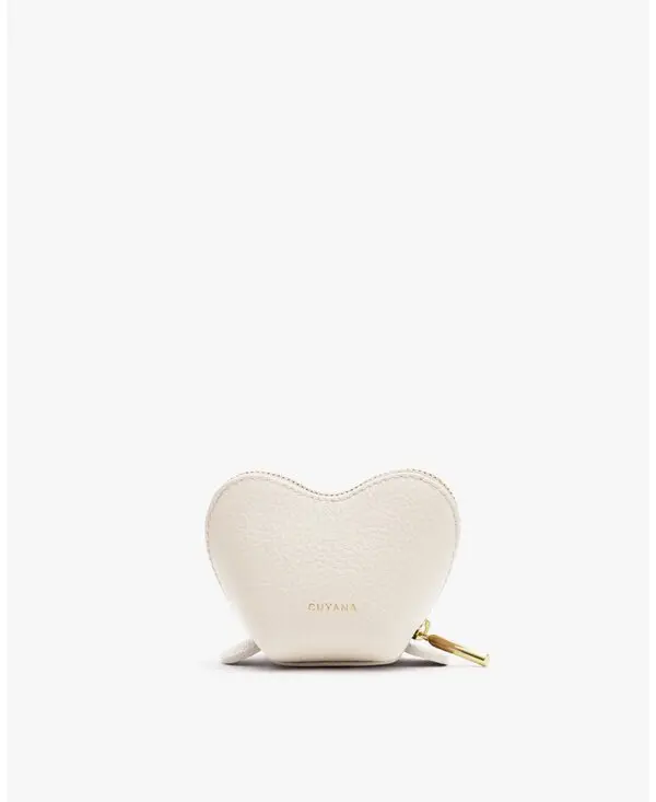 Cuyana Tiny Heart Case - Ecru