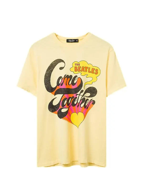 Junk Food Clothing The Beatles Come Together Vintage Tee - Dusty Citron