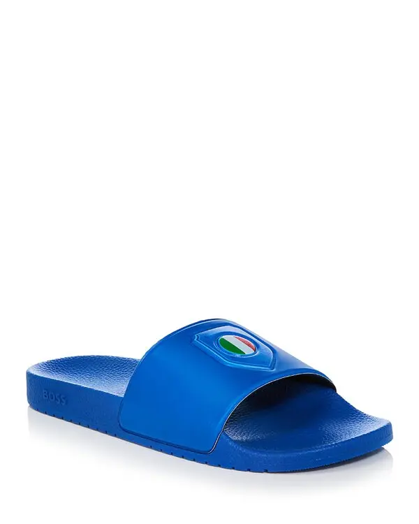 BOSS Aryeh Slides - Italy - Bright Blue