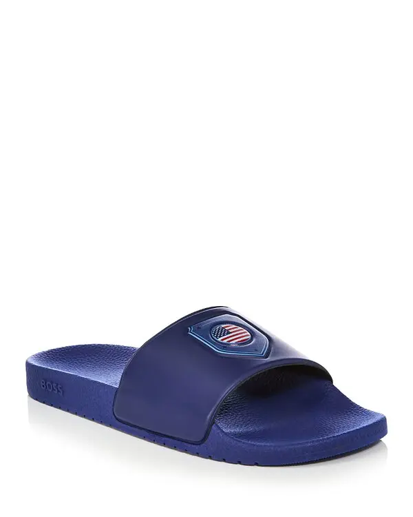 BOSS Aryeh Slides - Usa - Dark Blue