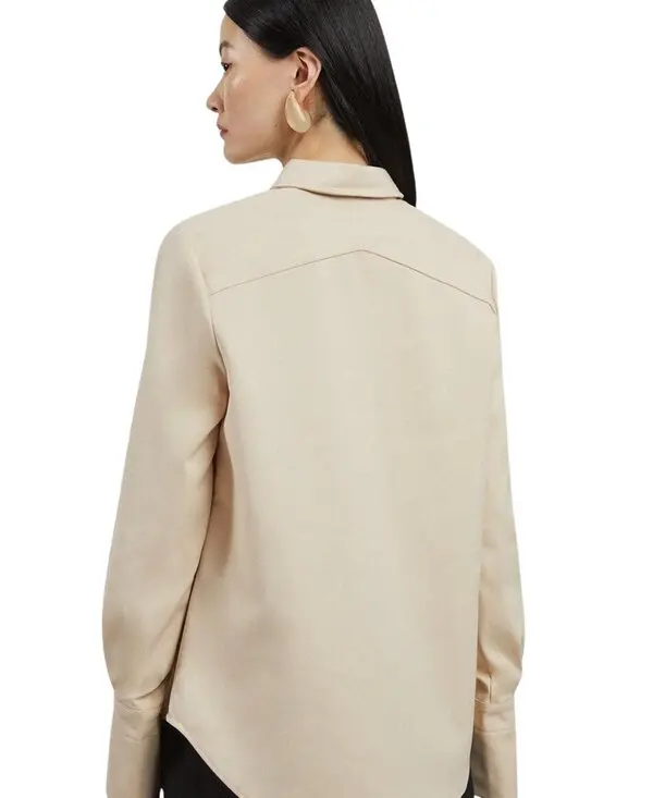 Karen Millen Techno Cotton Clasp Shirt