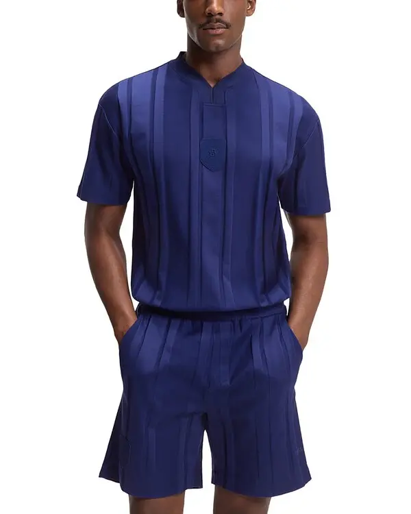 BOSS X World Cup Relaxed Fit Luxe Stripe T-shirt - Navy