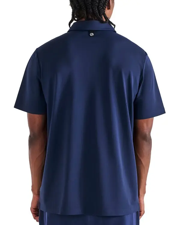 MALBON Fairway Polo Shirt - Navy