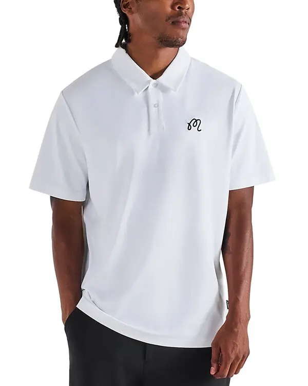 MALBON Fairway Polo Shirt - White
