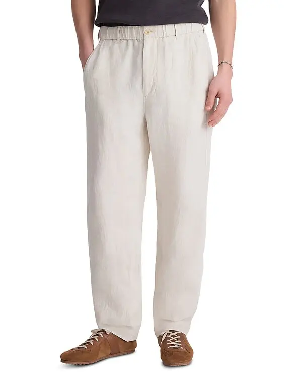 Madewell Regular Fit Linen Pants - Bleached