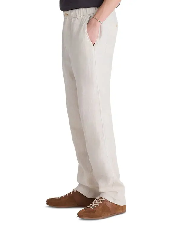 Madewell Regular Fit Linen Pants - Bleached