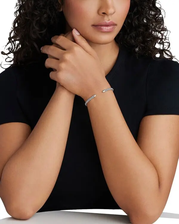 Lagos Sterling Signature Caviar Versa Torque Bracelet
