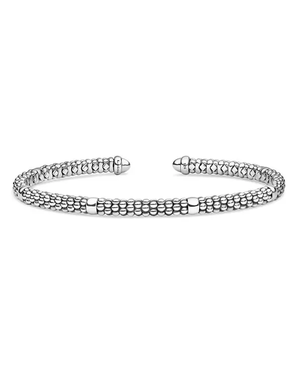 Lagos Sterling Signature Caviar Versa Torque Bracelet