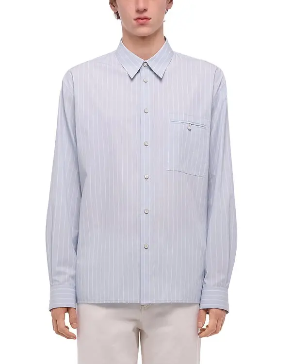 Helmut Lang Relaxed Shirt - Light Blue Multi