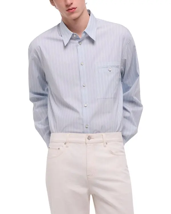 Helmut Lang Relaxed Shirt - Light Blue Multi